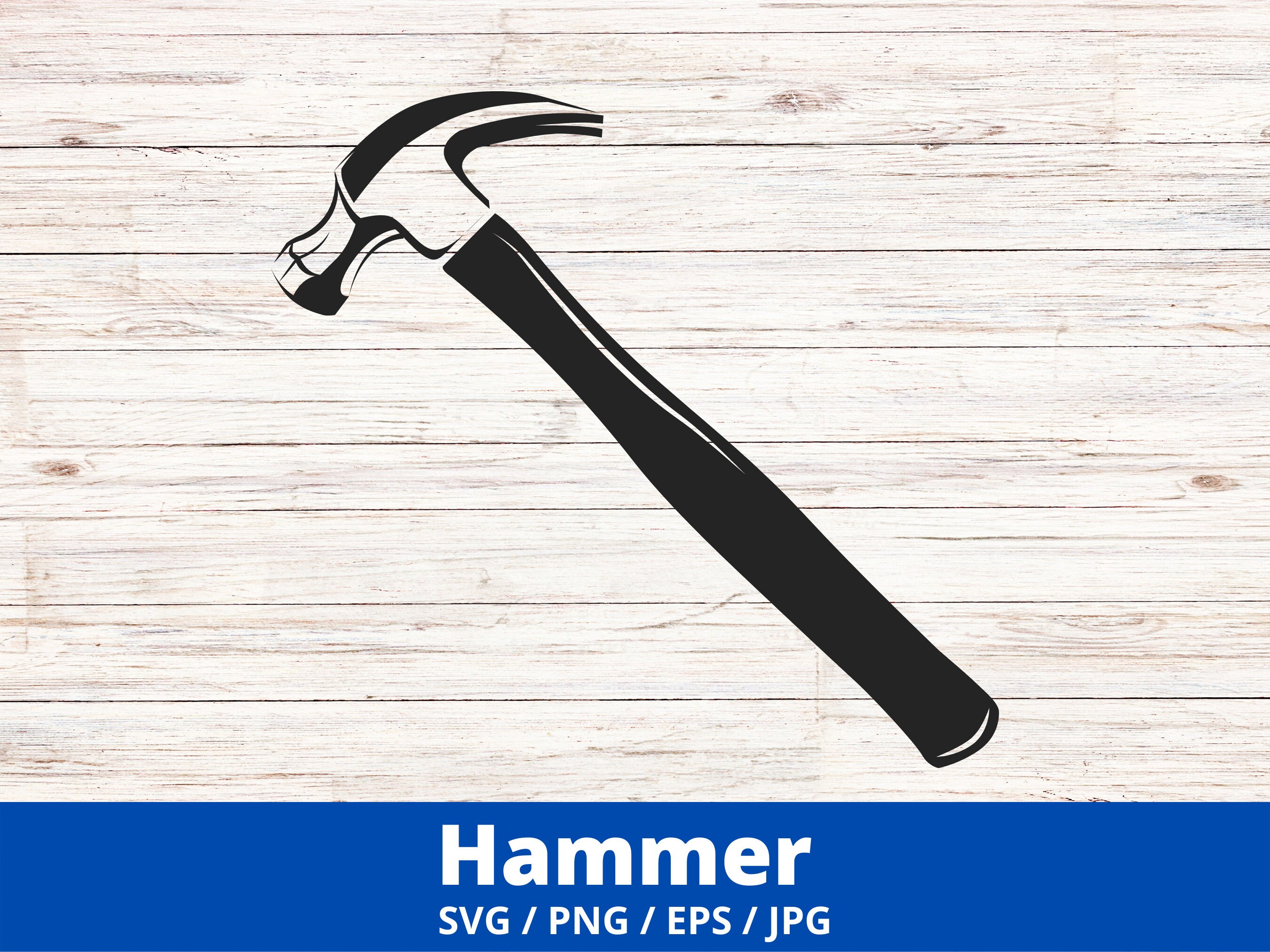 Hammer Silhouette SVG, Hammer Outline Cut File, Hammer Silhouette ...