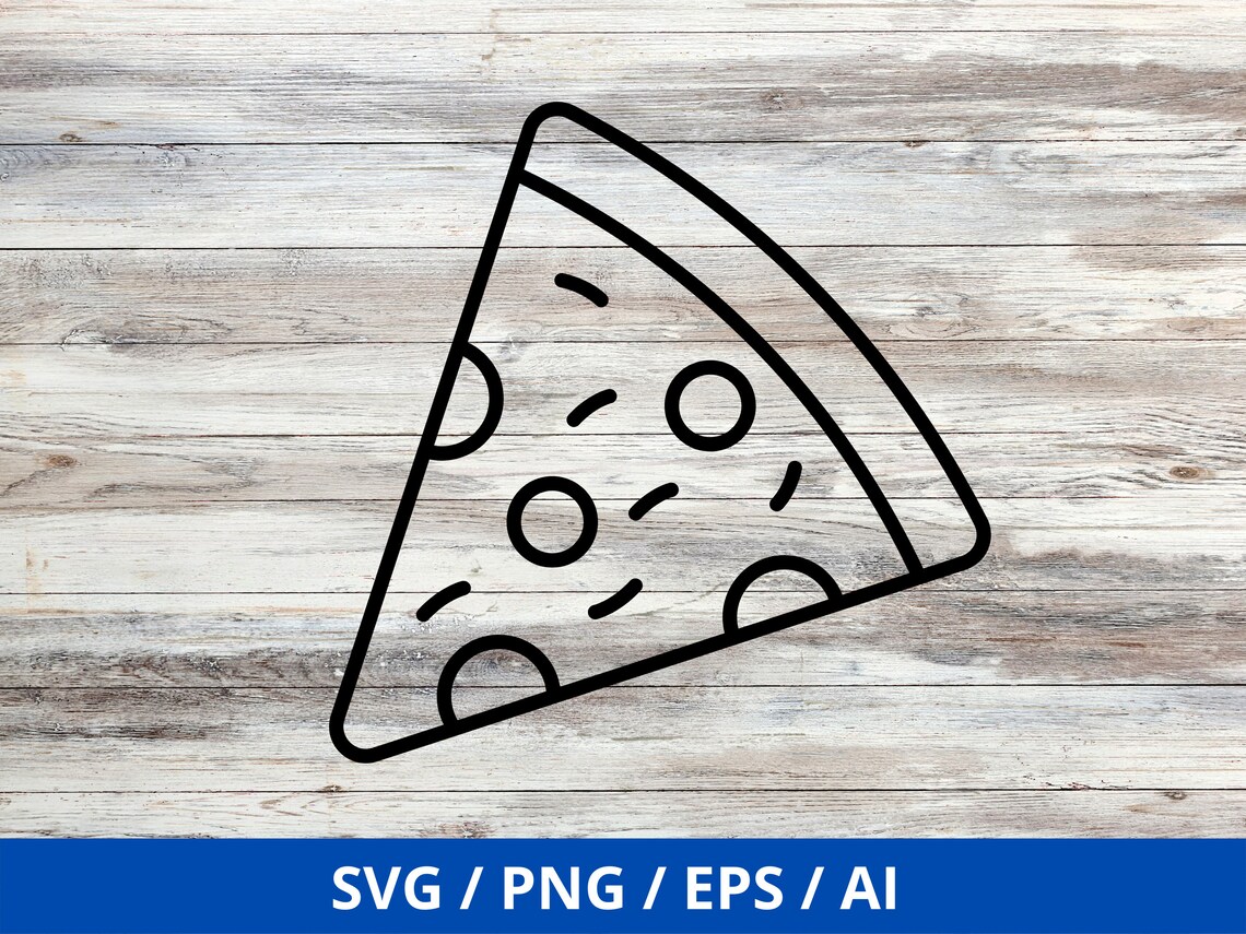 Pizza Slice SVG Pizza Slice Outline Svg Pizza Slice Cut - Etsy