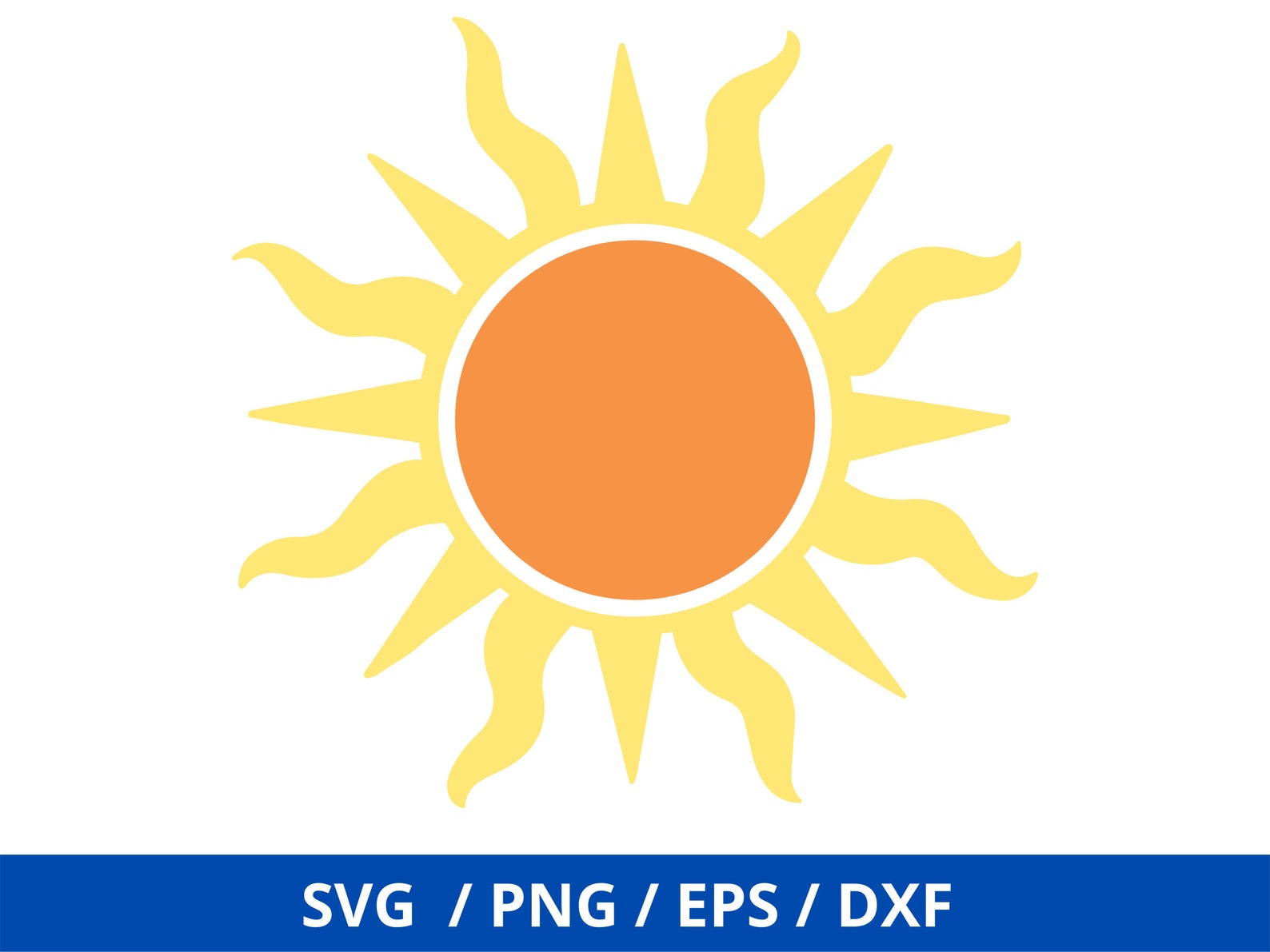 Sun SVG, Sun Cut File, Sun Clipart, Sunshine Svg, Summer Svg, Digital ...