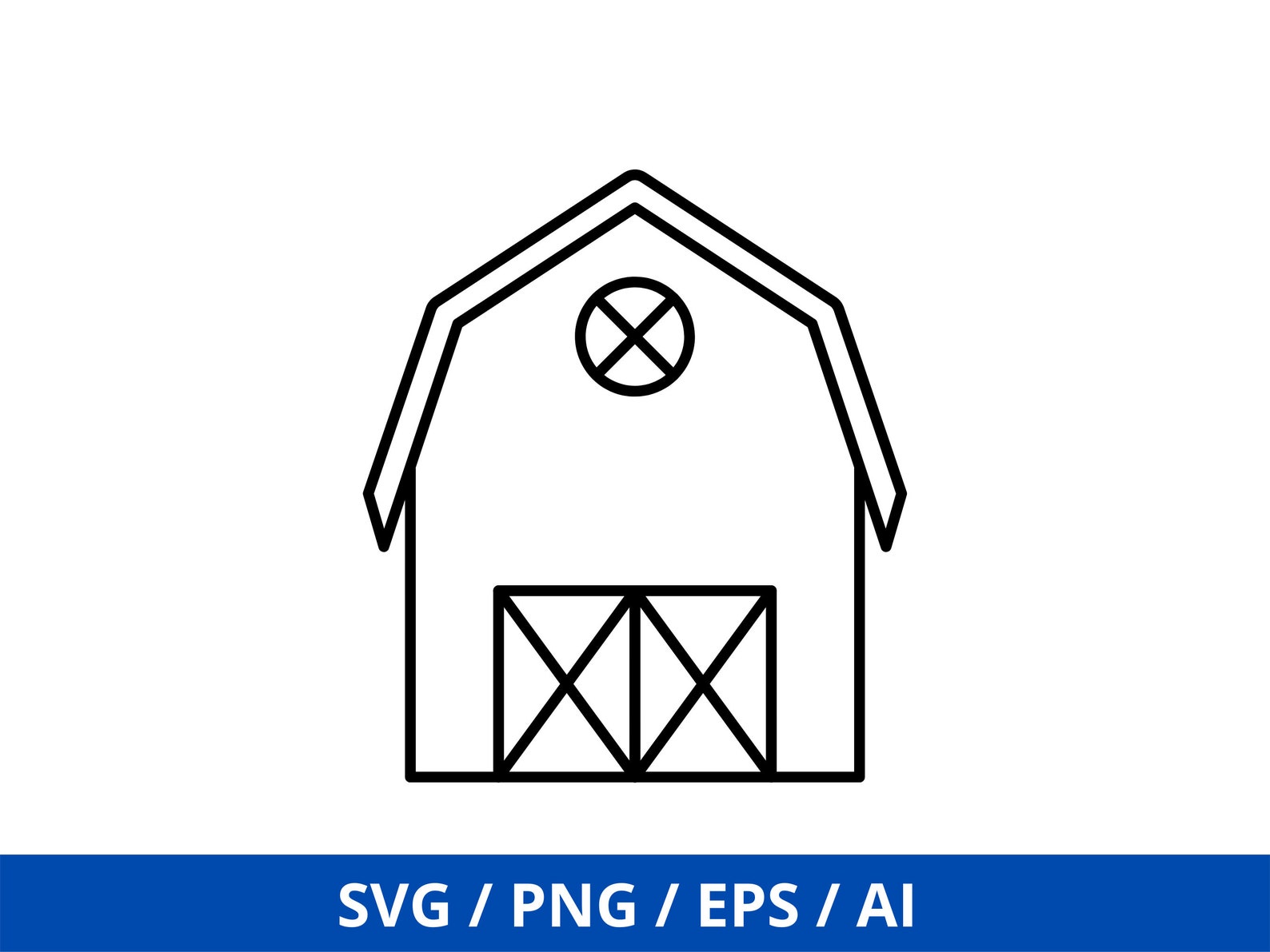 Barn SVG Files,barn Outline SVG Cut File, Farm Svg, Farm House Svg ...