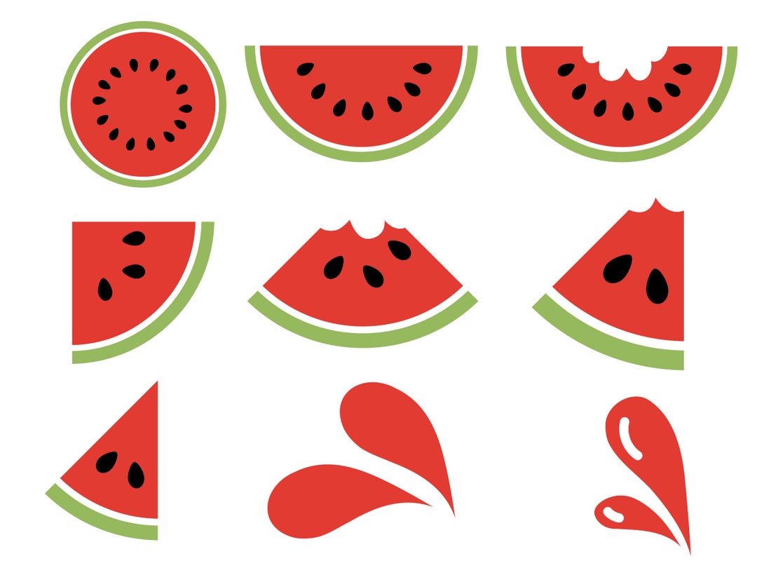 Watermelon Svg,fruits Dxf,summer,fruit Svg,watermelon Slice,cut File ...