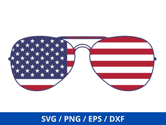 Patriotic Sunglasses Svg Flag Sunglasses Svg American - Etsy