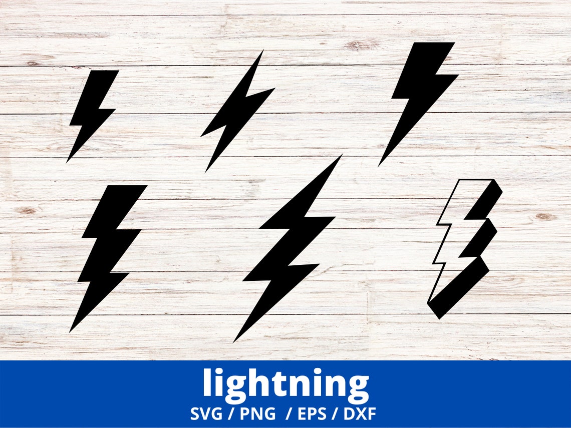 Lightning Svg Bundle, Lightning Bolt Svg, Flash Svg, Lightning Clipart ...