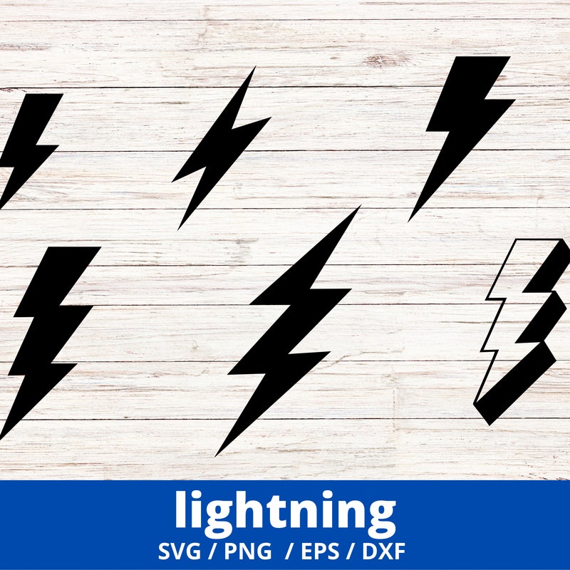 Dxf Bolts of Lighting - Etsy