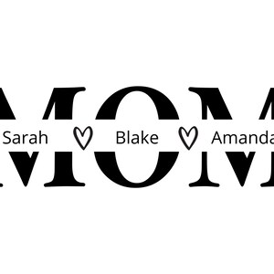 Mom SVG, Mother Split Svg, Mother's Day SVG, Mom Split Name Frame Svg ...