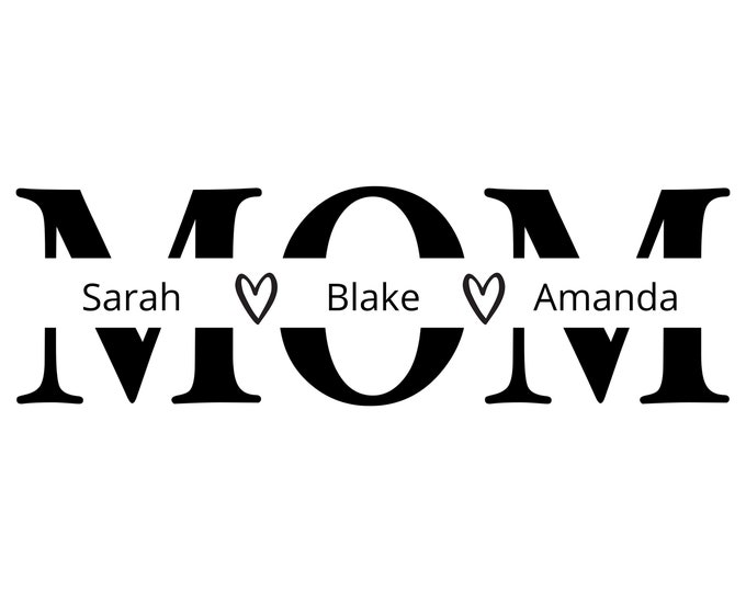 Mom SVG Mother Split Svg Mother's Day SVG Mom Split - Etsy