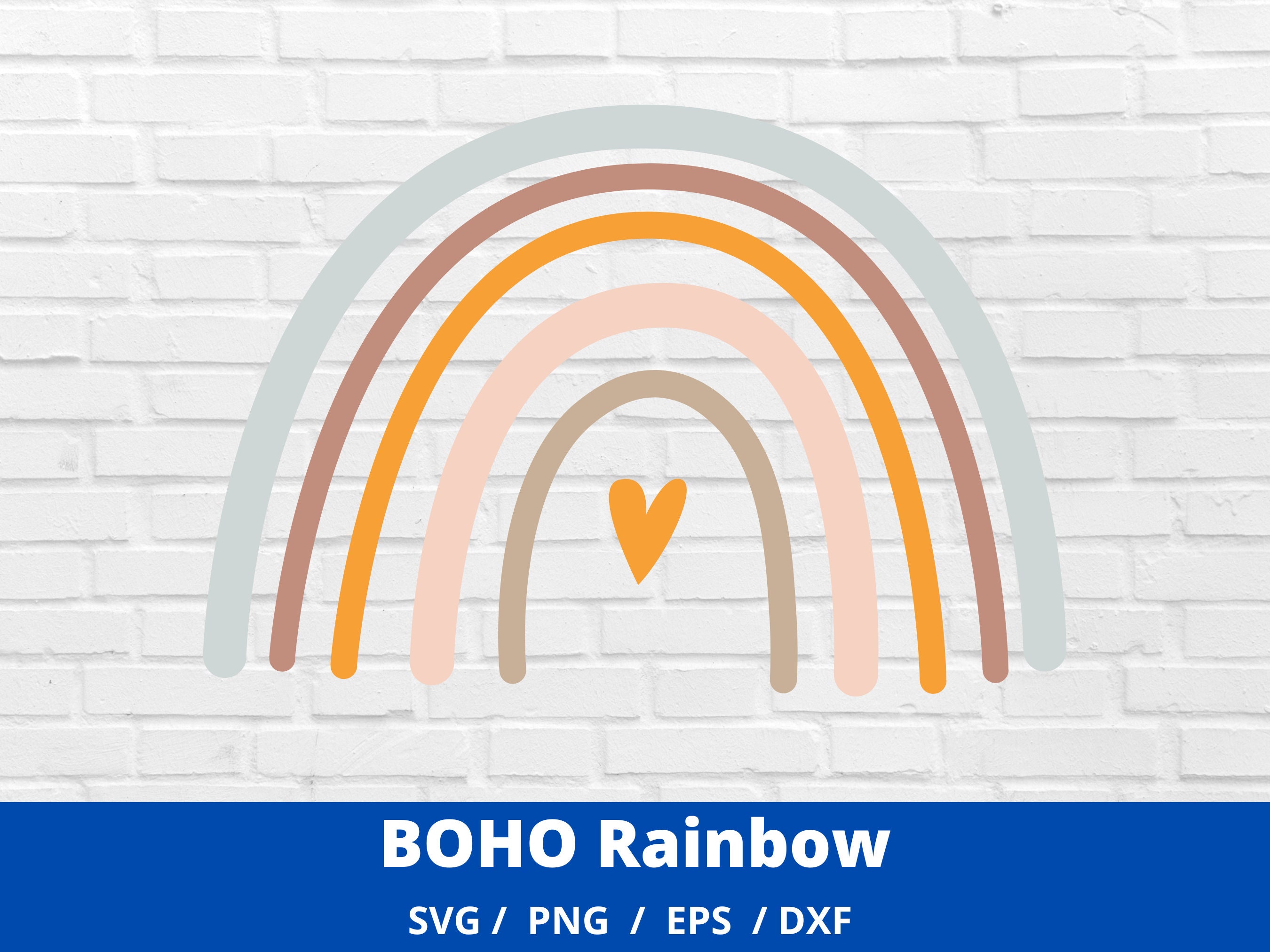 Rainbow SVG Design Boho Rainbow SVG for Cricut Boho Rainbow - Etsy