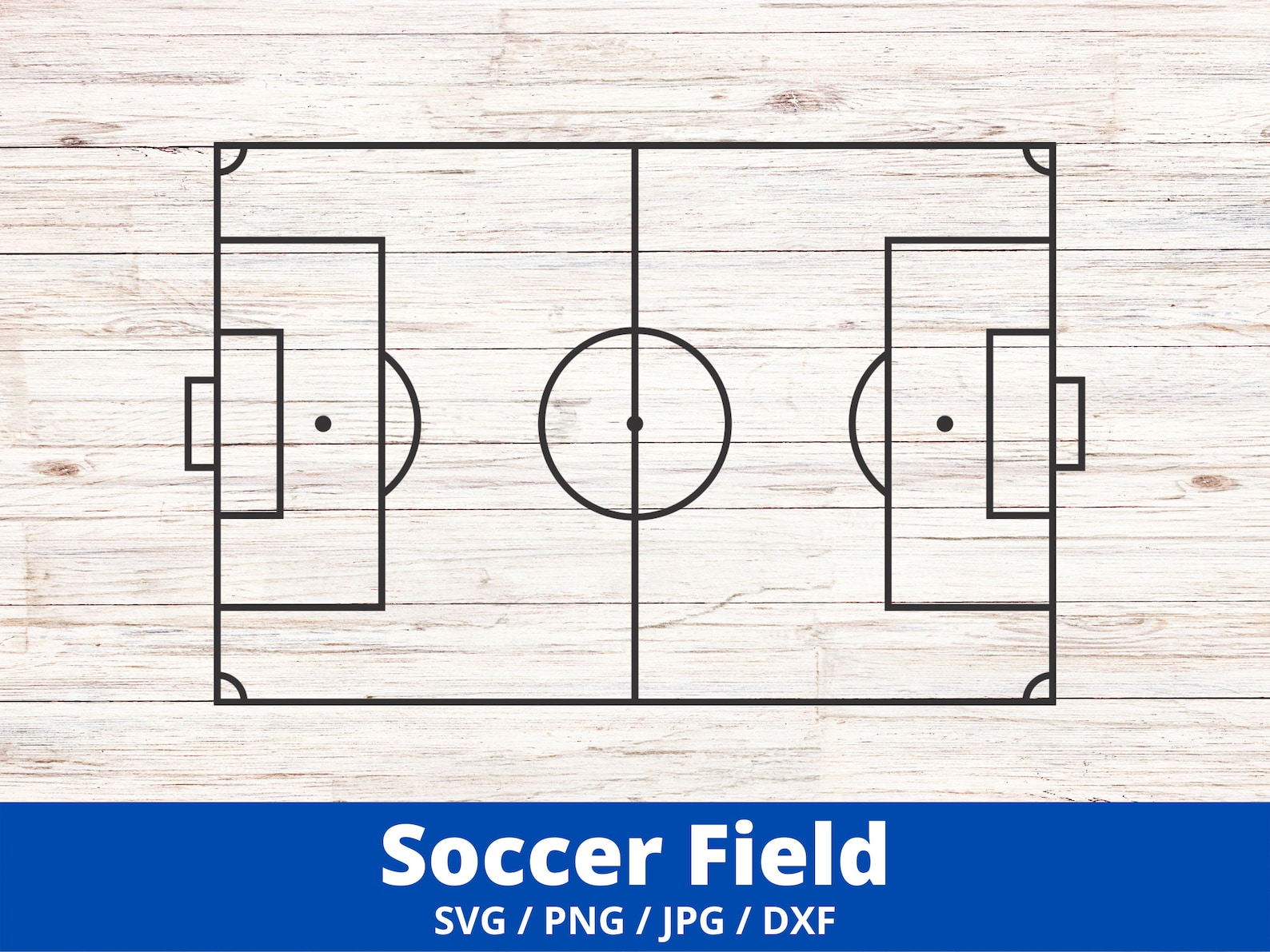 Soccer Field SVG, Football Field Cut Files, Soccer SVG Vector, Sports ...