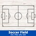 Soccer Field SVG, Football Field Cut Files, Soccer SVG Vector, Sports ...