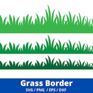 Grass Border SVG Bundle,wild Grass,grass Cut,line,png,dxf,vector,cricut ...