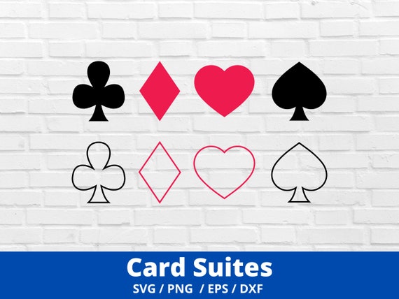 Card Suits SVG Bundleplaying Card - Etsy