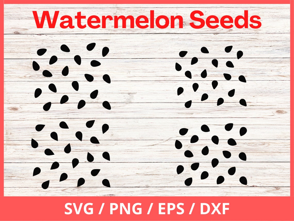 Watermelon Seeds SVG Watermelon Svg Watermelon Seeds Seeds - Etsy