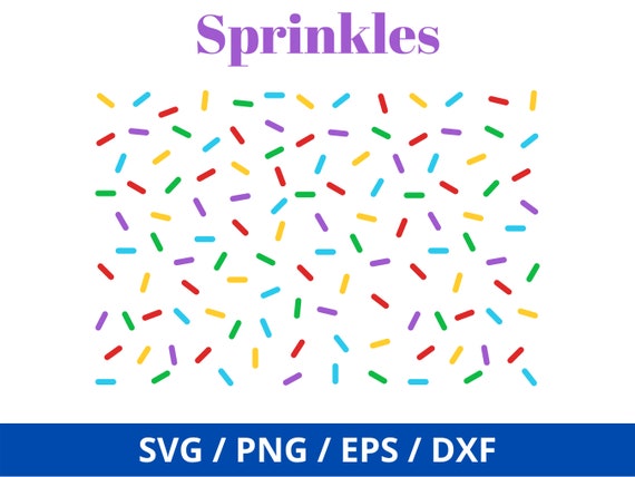 Sprinkle Pattern Svgconfetti Sprinkles Svg | Etsy