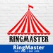 Ringmaster Carnival SVG , Circus Tent SVG ,ringmaster Circus Clipart ...