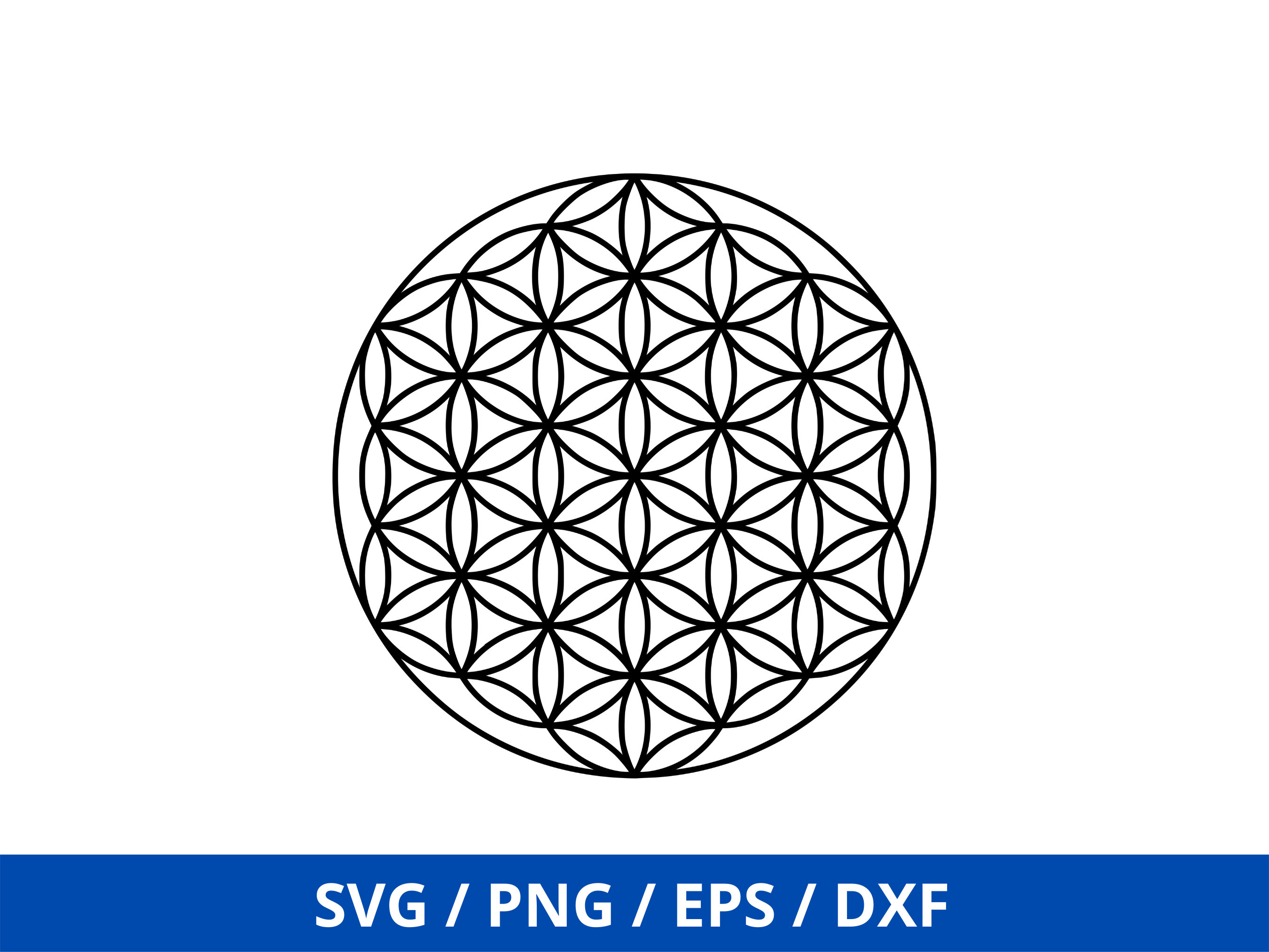 Flower of Life SVG Files Mandala Vector Files Platonic - Etsy