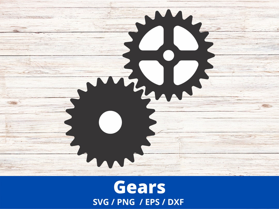 Gears SVG, Gear Cogs Cut File, Steampunk Vector File, Machine Cogs Clip ...