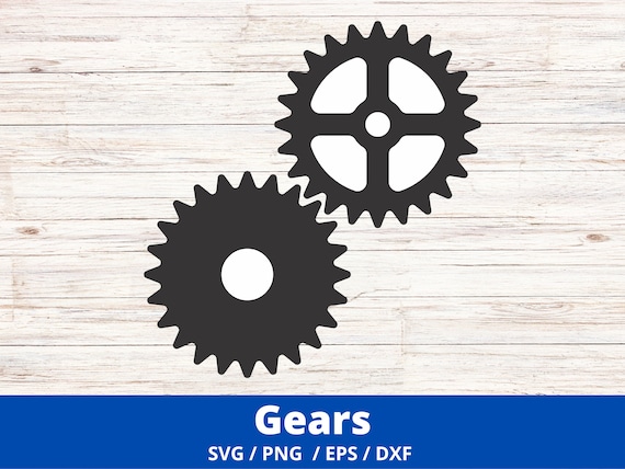 Gears SVG Gear Cogs Cut File Steampunk Vector File Machine - Etsy