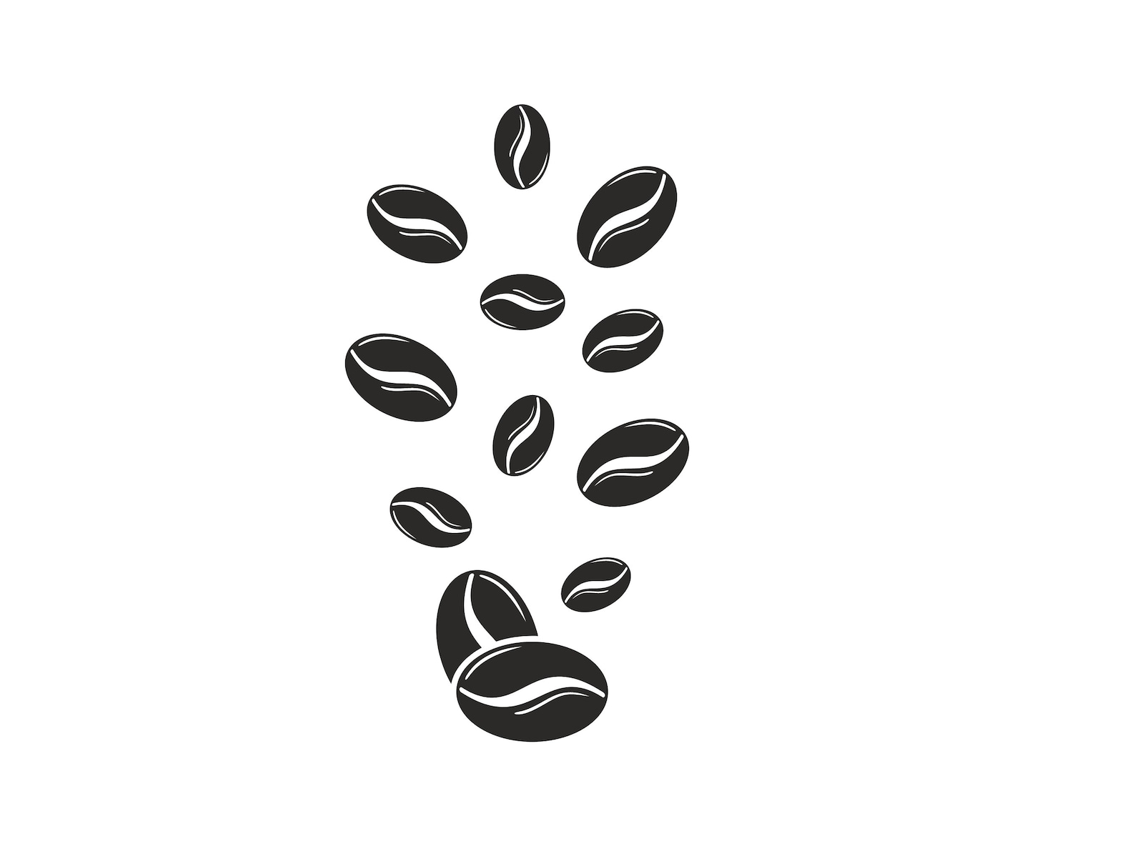 Coffee Bean Svg - Coffee Bean Cluster Svg - Coffee Svg for Cricut ...