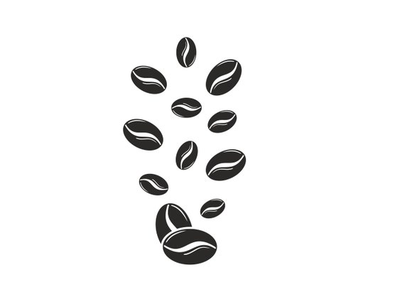 Coffee Bean Svg Coffee Bean Cluster Svg Coffee Svg for | Etsy