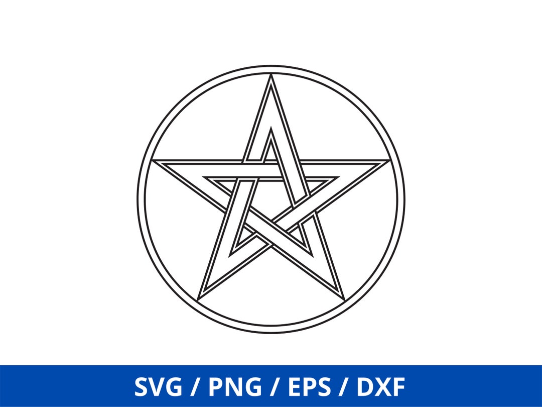 Pentagram SVG, Pentagram Cut File, Star Pentagram Vector, Pentagram ...