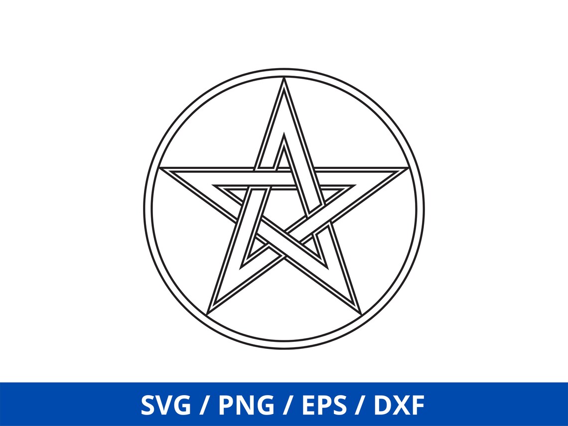 Pentagram SVG, Pentagram Cut File, Star Pentagram Vector, Pentagram ...