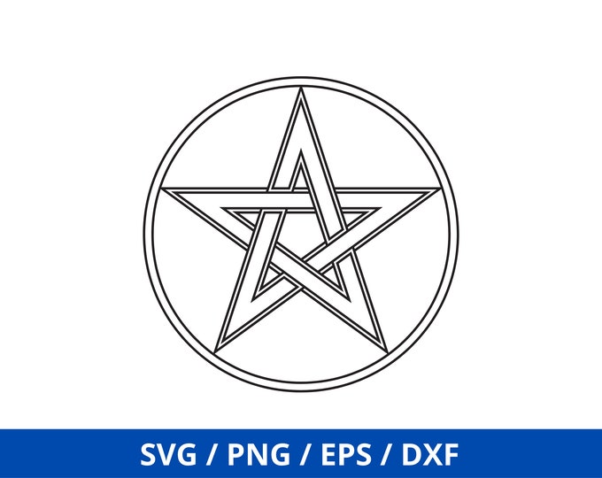 Pentagram Svg Shape Clipart Pentacle Svg Pentagram Cut Files Star ...