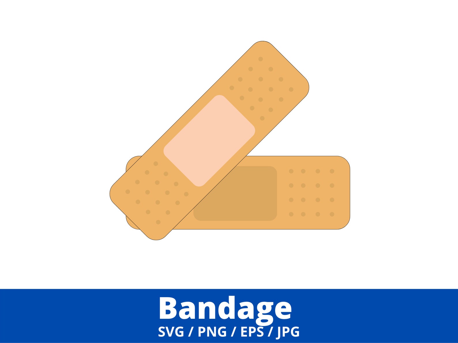 Bandage SVG First Aid SVG Cut File Bandage Silhouette - Etsy