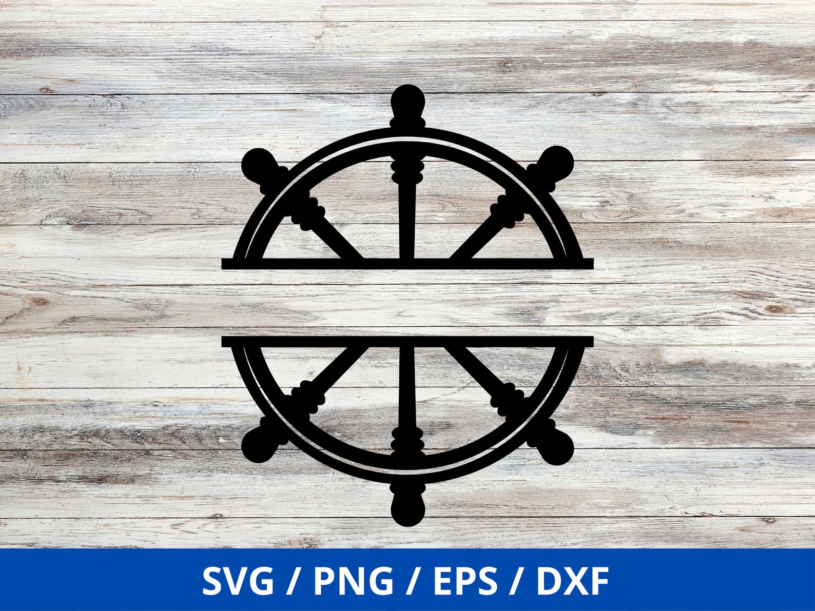 Split Ship Wheel SVG Boat Wheel SVG Nautical Ships Wheel - Etsy