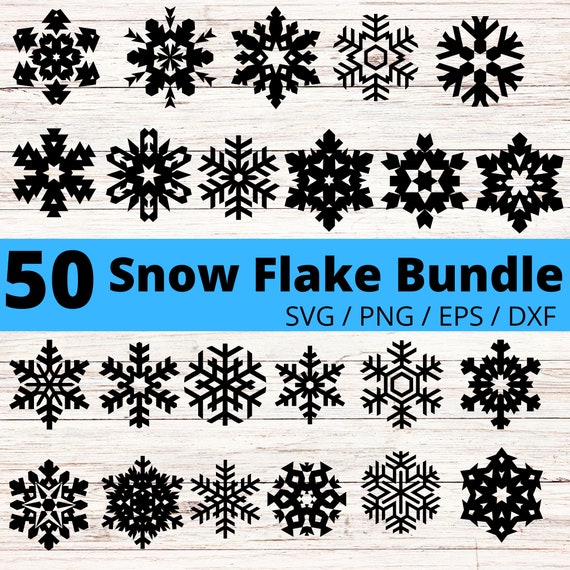 Snowflake Svg Bundle Snow Flake Png Cut File Christmas - Etsy