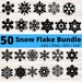Snowflake Svg Bundle, Snow Flake Png, Cut File, Christmas Clipart, Snow ...