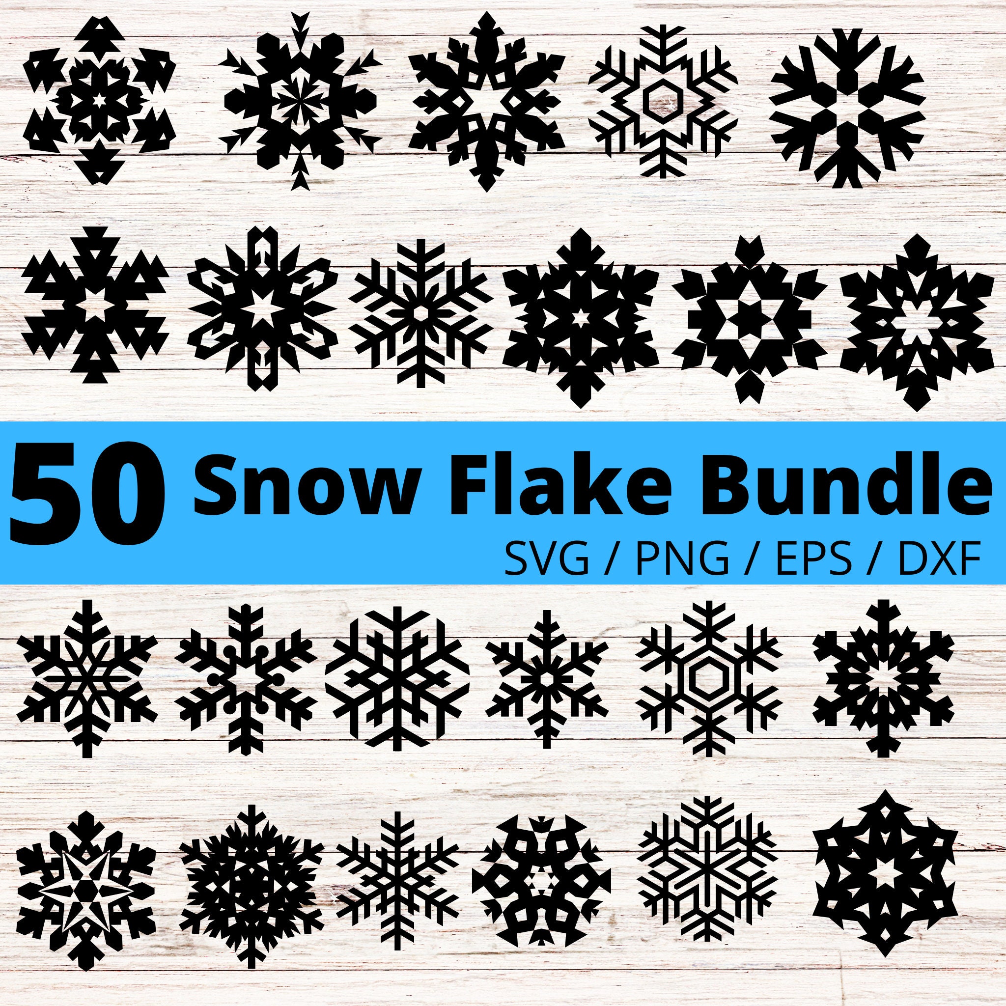 Snowflake Svg Bundle Snow Flake Png Cut File Christmas - Etsy