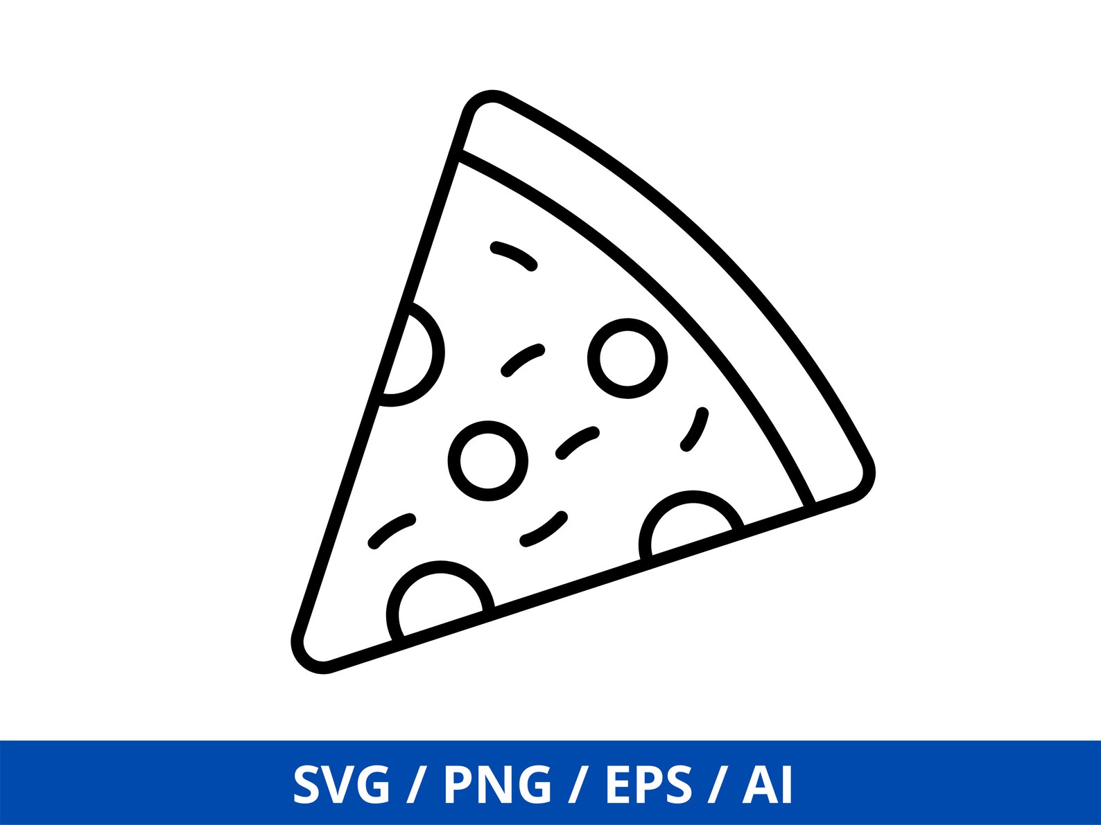 Pizza Slice SVG Pizza Slice Outline Svg Pizza Slice Cut - Etsy