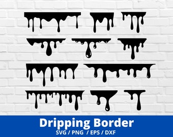 Dripping Borders Svg,dripping Svg,dripping Borders Clipart,choclate ...
