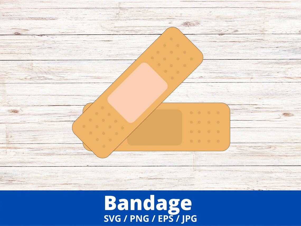 Bandage SVG First Aid SVG Cut File Bandage Silhouette - Etsy