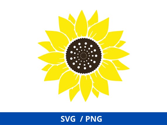 Sunflower SVG Sunflower Monogram SVG Flower Svg Monogram - Etsy