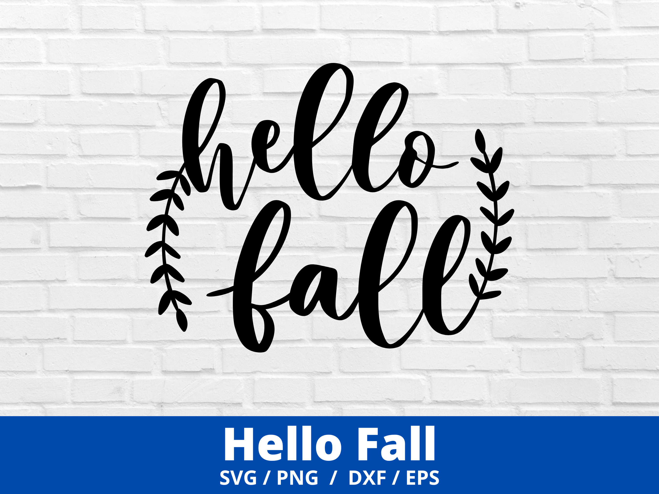 Hello Fall SVG Fall SVG Cricut Silhouette Cut Files - Etsy