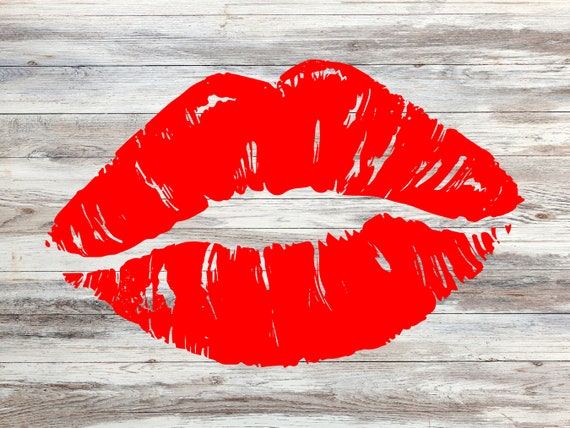 Silueta De Labios Rojos Labios De La Mujer Del Vector Y Siluetas De La