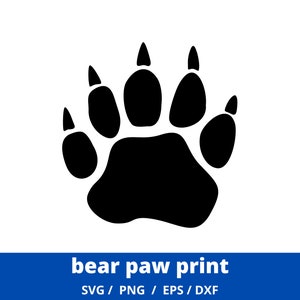 Bear Paw Print SVG, Paw Print Svg, School SVG, Teacher SVG, Digital ...