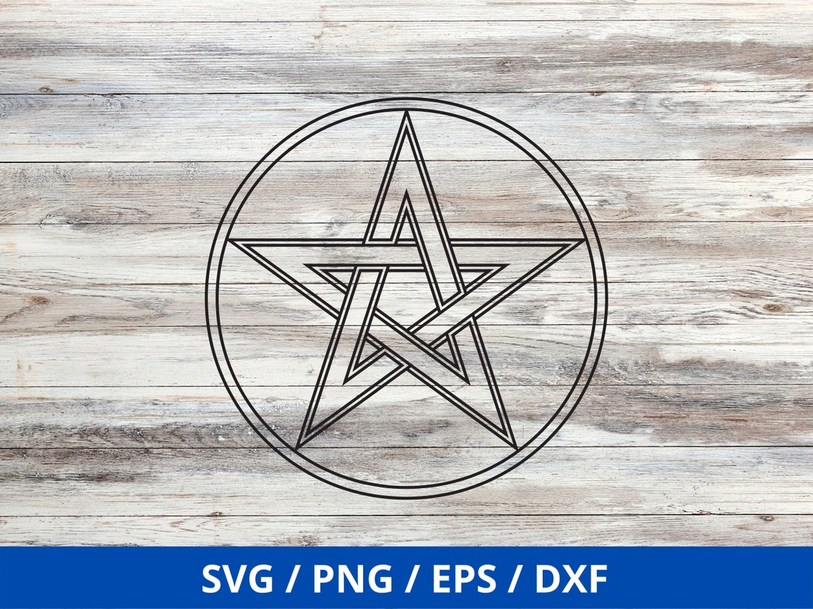 Pentagram SVG, Pentagram Cut File, Star Pentagram Vector, Pentagram ...