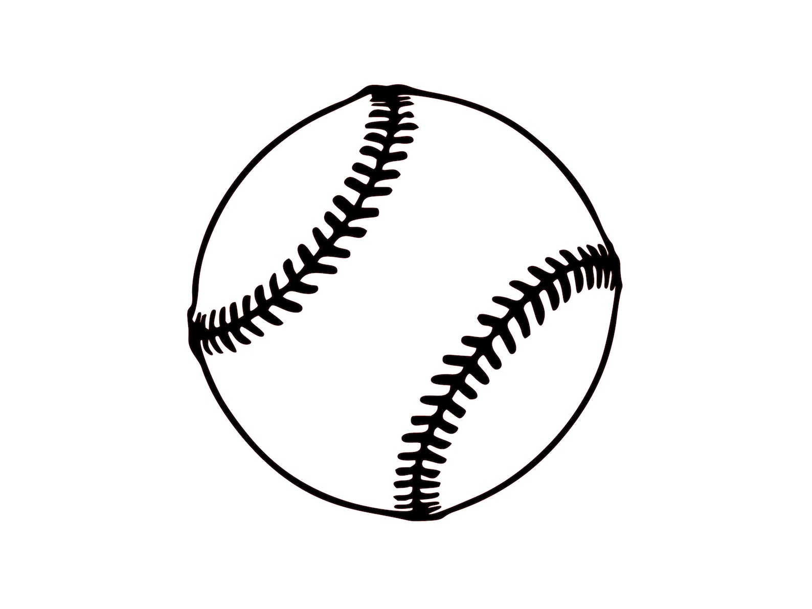 Baseball Outline Svg, Baseball Svg, Baseball Outline Cut File, Baseball ...