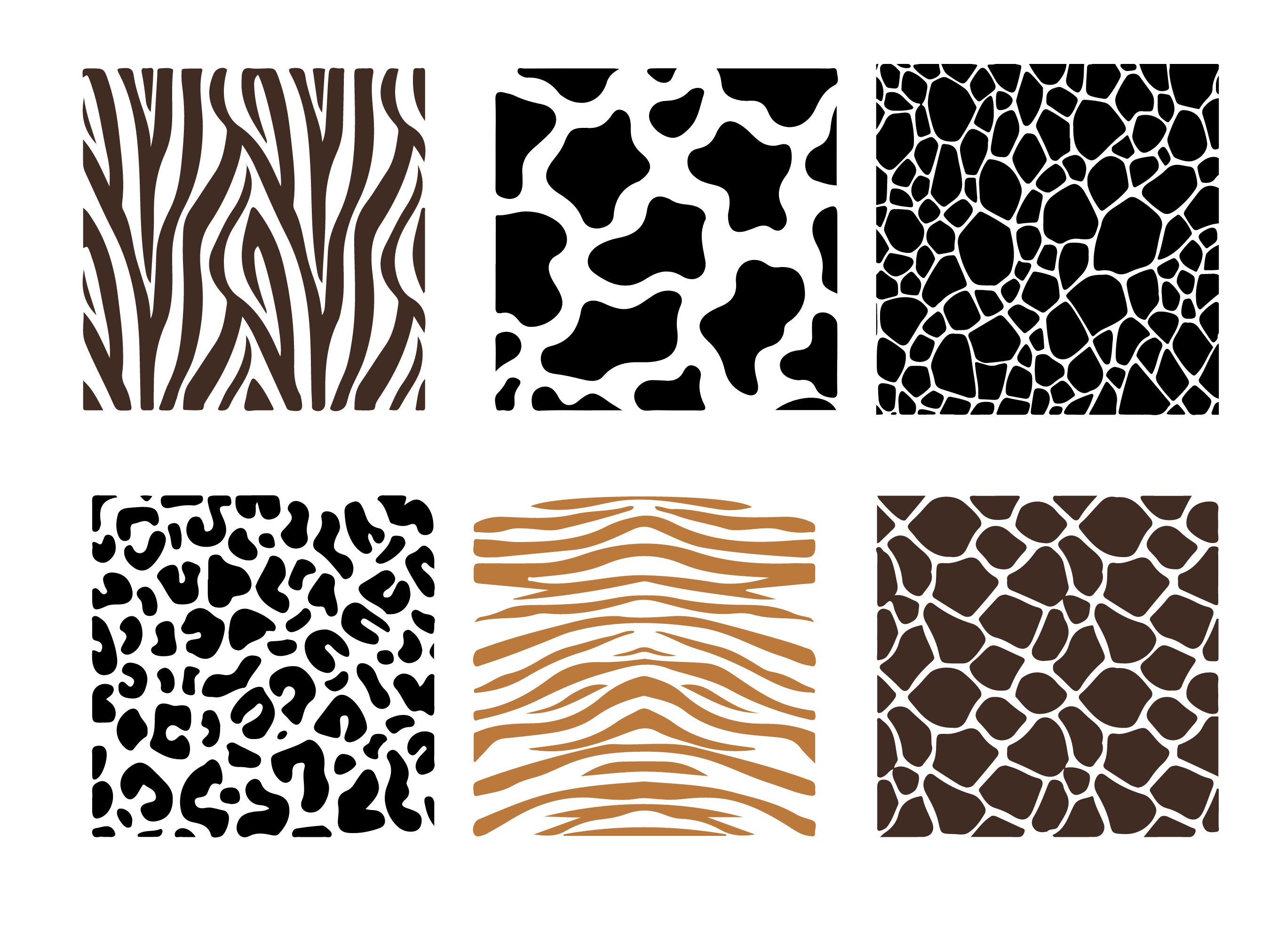 Animal Print Svg Bundle 25 Animal Prints Leopard Print Svg - Etsy