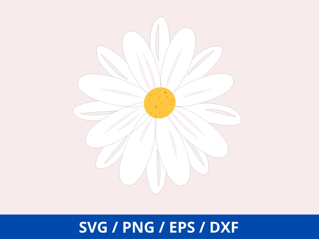 Daisy Flower SVG, Daisy Flower Png Daisy, Svg, Png, Dxf, Flower SVG ...