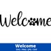Welcome With Paw Print SVG, Welcome Svg, Paw Print Welcome SVG, Dog ...