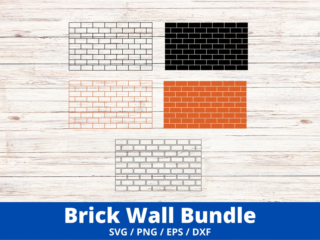 Brick Wall SVG Bundle, Brick Wall Pattern Cut Files, Brick Wall ...
