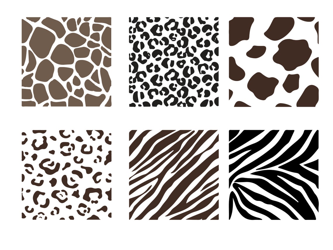 Animal Print Svg Bundle 25 Animal Prints Leopard Print Svg - Etsy