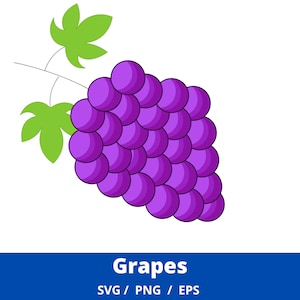 Grape SVG, Grapes Svg, Fruit Svg, Wine Svg, Grapes, Svg Cut File, Vine ...