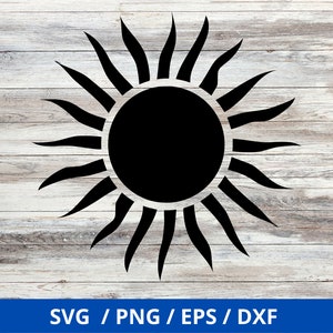 Sun SVG, Sun Cut File, Sun Clipart, Sunshine Svg, Summer Svg, Digital ...