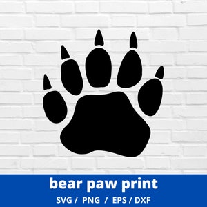 Bear Paw Print SVG, Paw Print Svg, School SVG, Teacher SVG, Digital ...