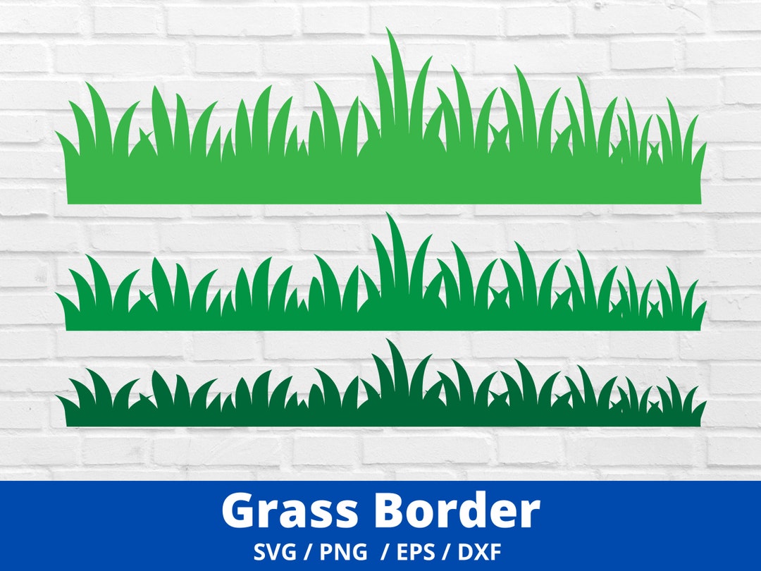 Grass Border SVG Bundle,wild Grass,grass Cut,line,png,dxf,vector,cricut ...