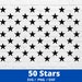 50 Stars Svg, United States of America Flag Stars, 50 Stars American ...